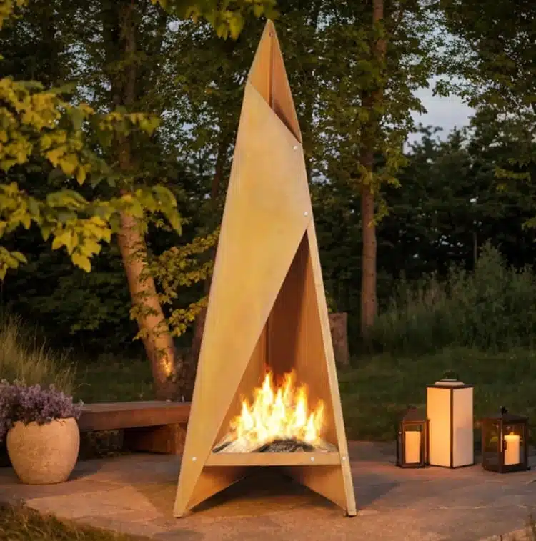 5 eldstäder utomhus i hållbar cortenstål - Inredningsvis